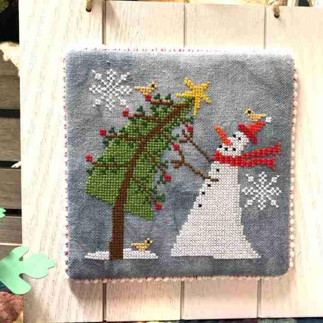 Trimming the Tree Cross Stitch Chart by Bendy Stitchy ~ Printed Pattern ...