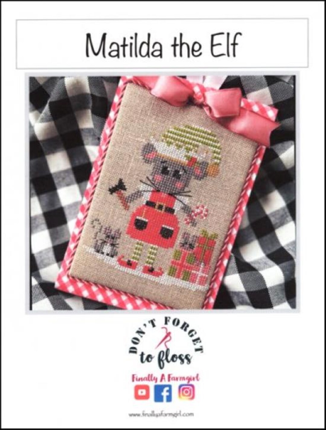 Matilda the Elf Counted Cross Stitch Pattern by Finally A Farmgirl - Etsy