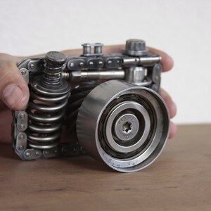 Metal Art Camera Sculpture / Photography Gift / Mechanical Camera - Etsy