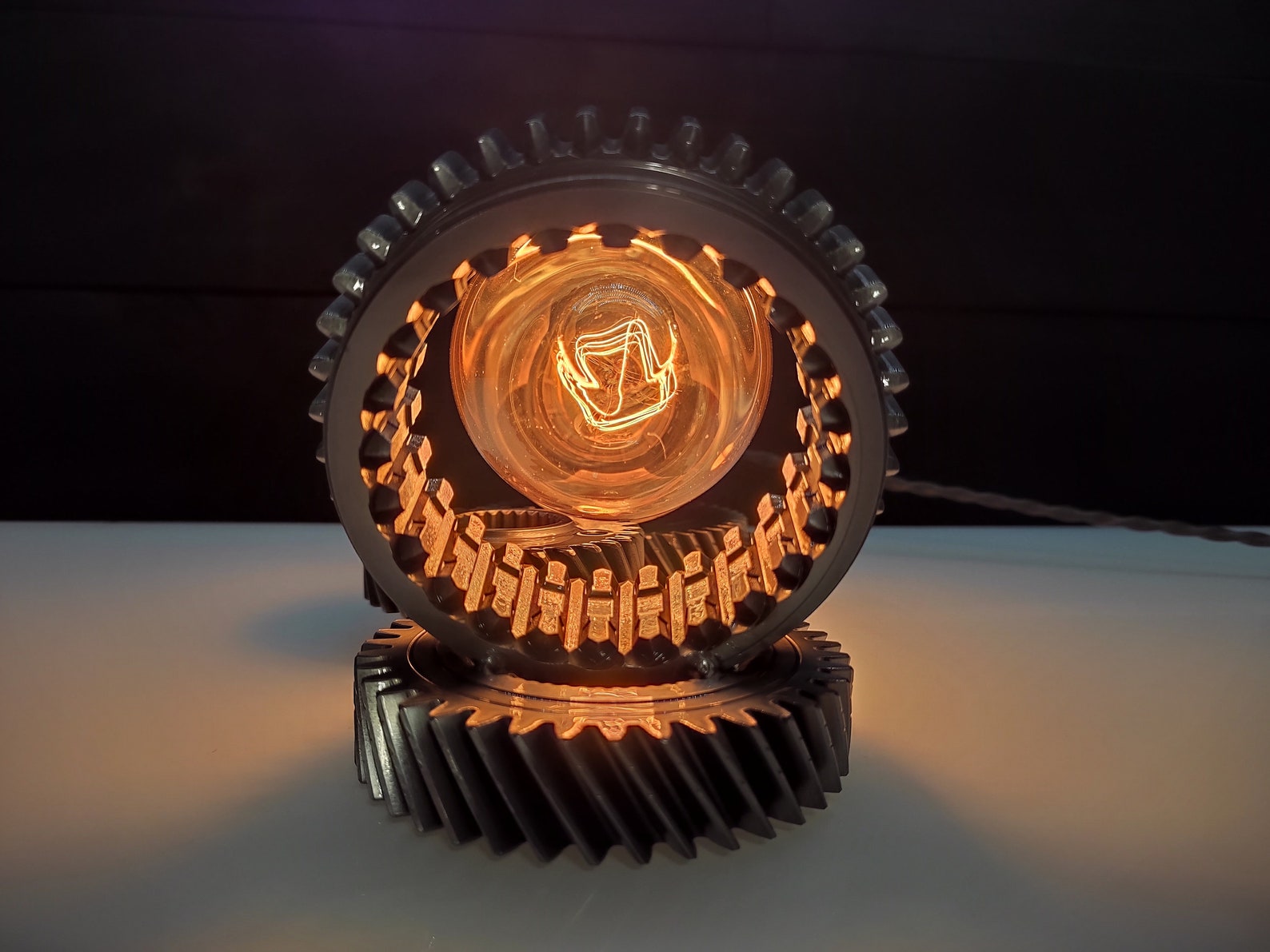 Industrial / Steampunk style Night Lamp Handmade car part lamp | Etsy