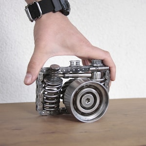 Metal Art Camera Sculpture / Photography Gift / Mechanical Camera - Etsy