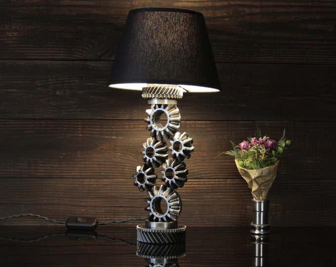 Unique Industrial / Steampunk Style Night Lamp Custom - Etsy