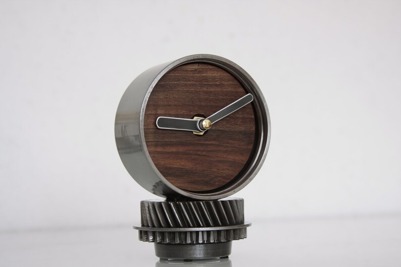 Unique Stylish Minimalist Modern Industrial Desk Clock Metal | Etsy