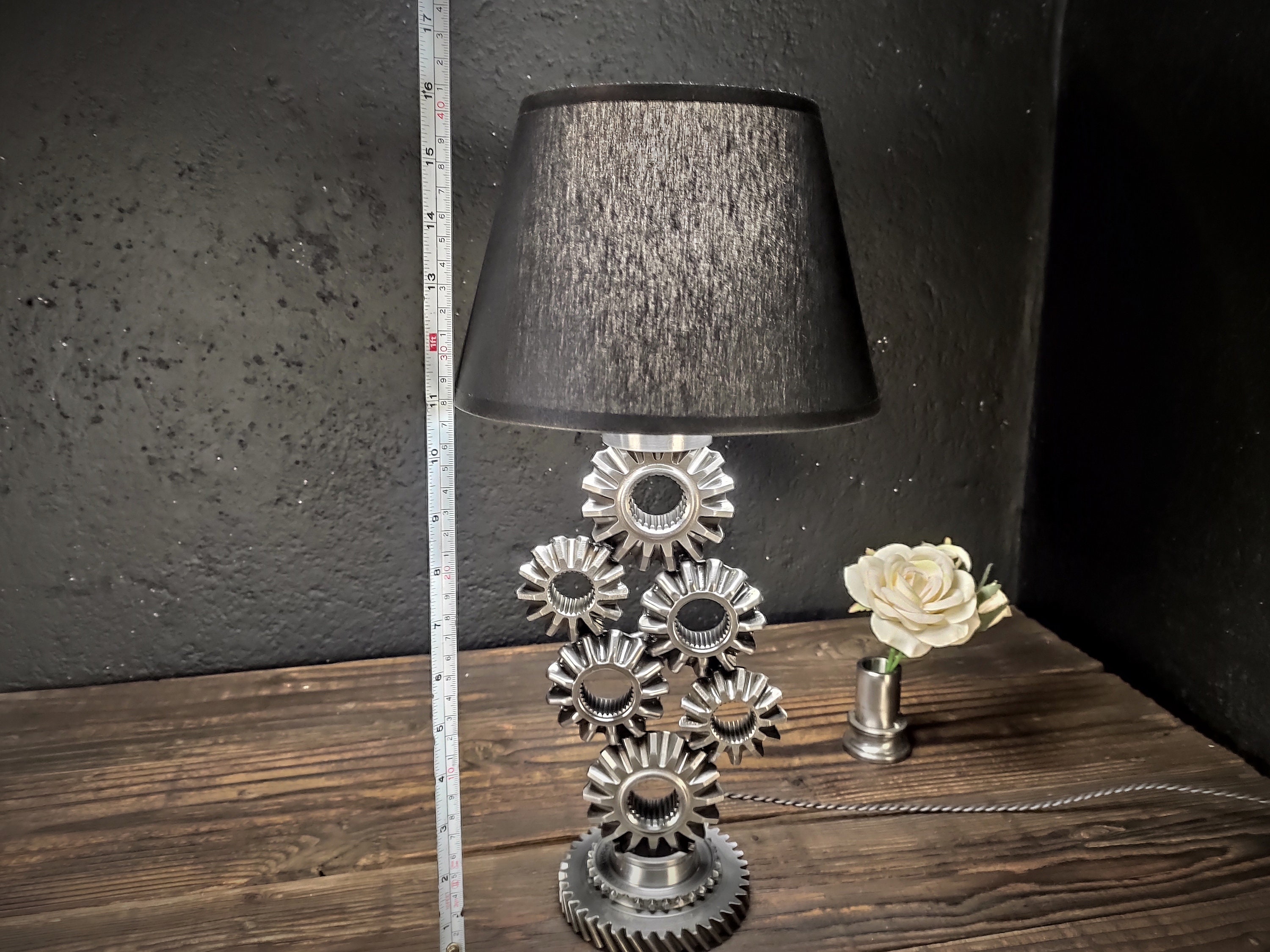 Unique Industrial / Steampunk style night lamp Custom | Etsy