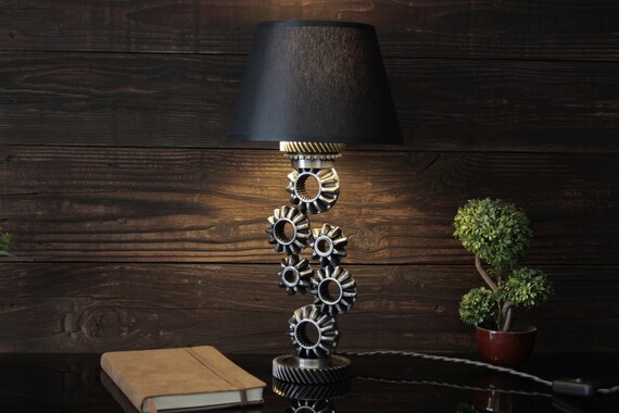 Unique Industrial / Steampunk Style Night Lamp Custom | Etsy