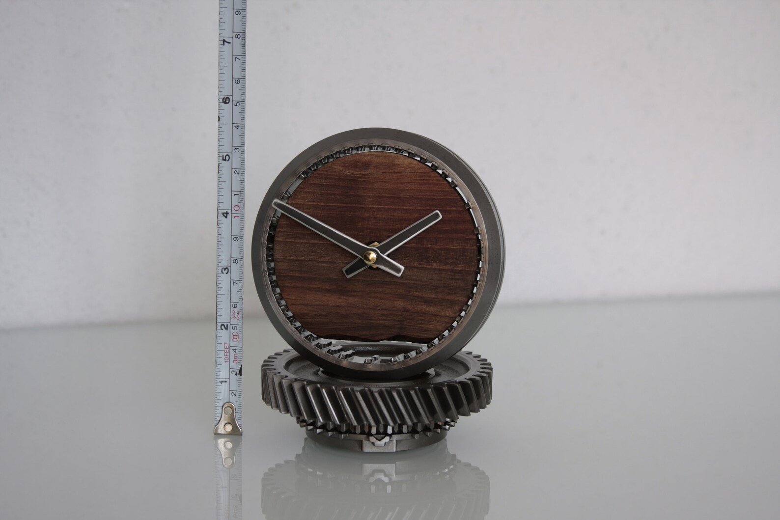 Industrial / Steampunk Style Desk Clock Car Part Metal Art | Etsy