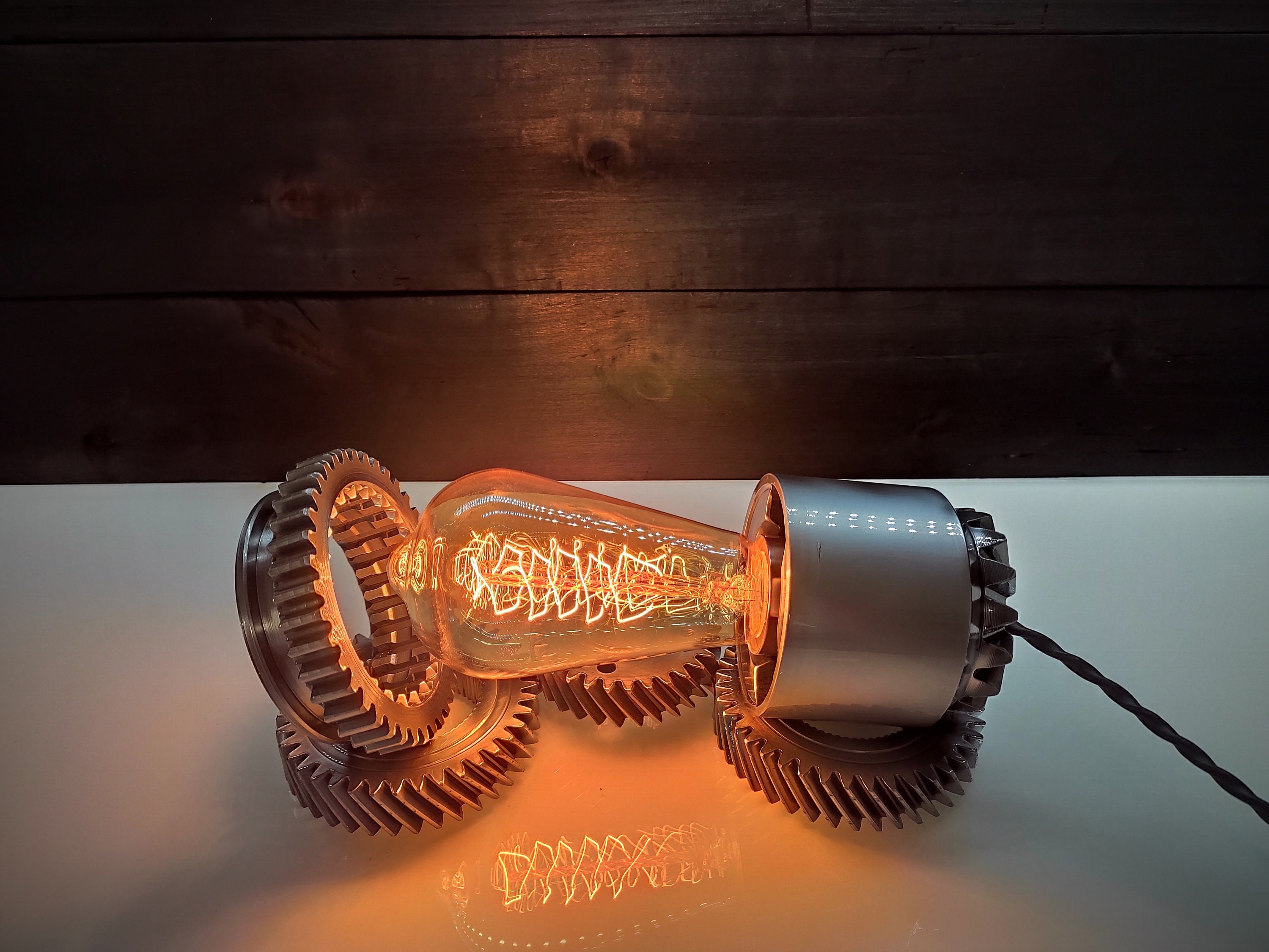 Industrial / Steampunk style Night Lamp Handmade car part lamp | Etsy