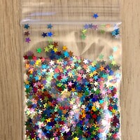 Iridescent Purple Four Point Stars Shape Glitter 4mm Star - Etsy
