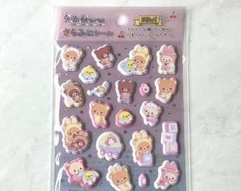 New Rilakkuma Puffy Seal Sticker Sheet - Etsy