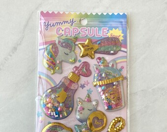 Yummy Capsule Dry Shaker Stickers - Etsy