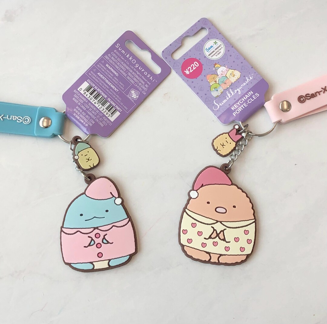Daiso Sumikkogurashi Pajama Party Keychain - Etsy