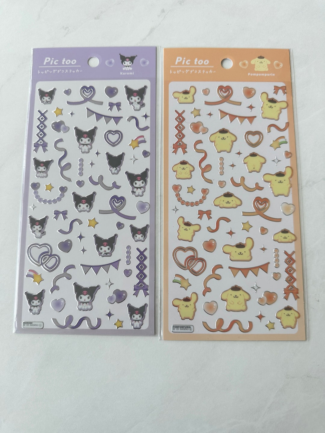 A11-A12 2023 Silver Outline Sticker Sheet - Etsy