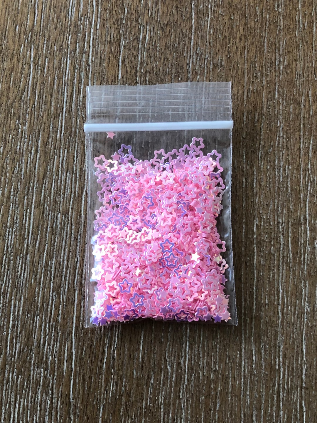 12# Pink Iridescent Hollow Star Glitter 1tsp - Etsy