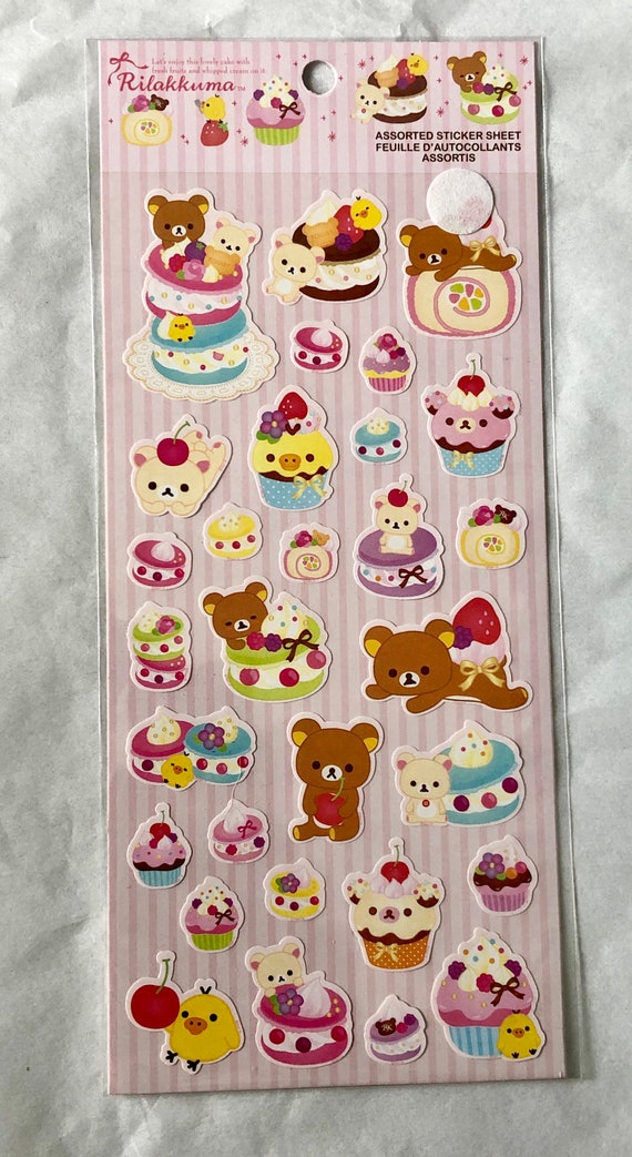 Rilakkuma Sticker Sheet X | Etsy