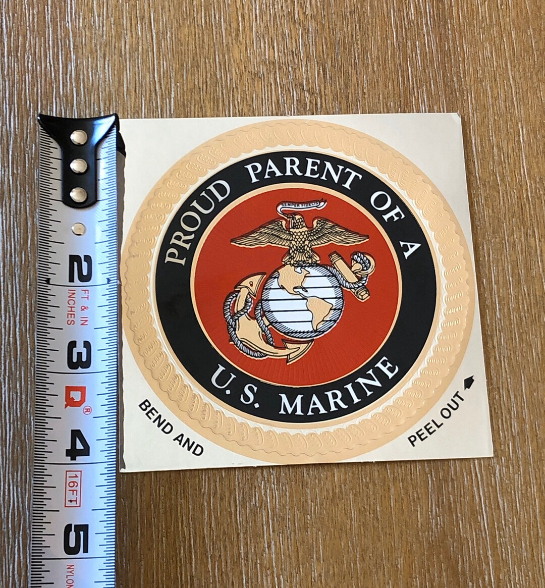 Proud Parent of a US Marine Sticker 4” X - Etsy