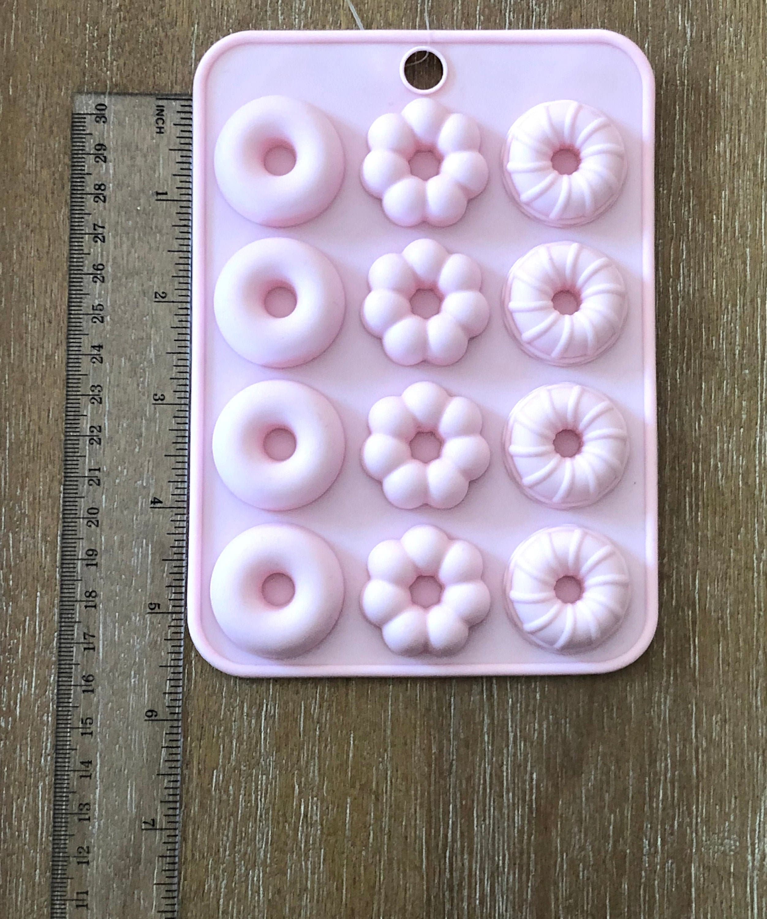 X 12 Cavity Shiny Mini Donut Silicone Mold From Daiso - Etsy Ireland