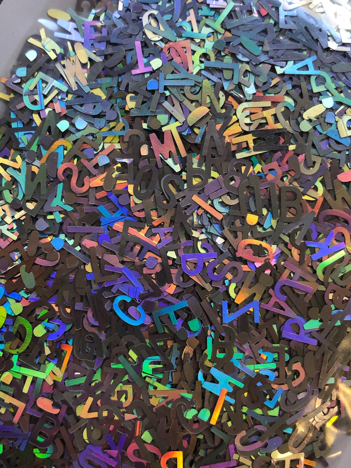 10g Pack of Laser Cut Letters Silver - Etsy