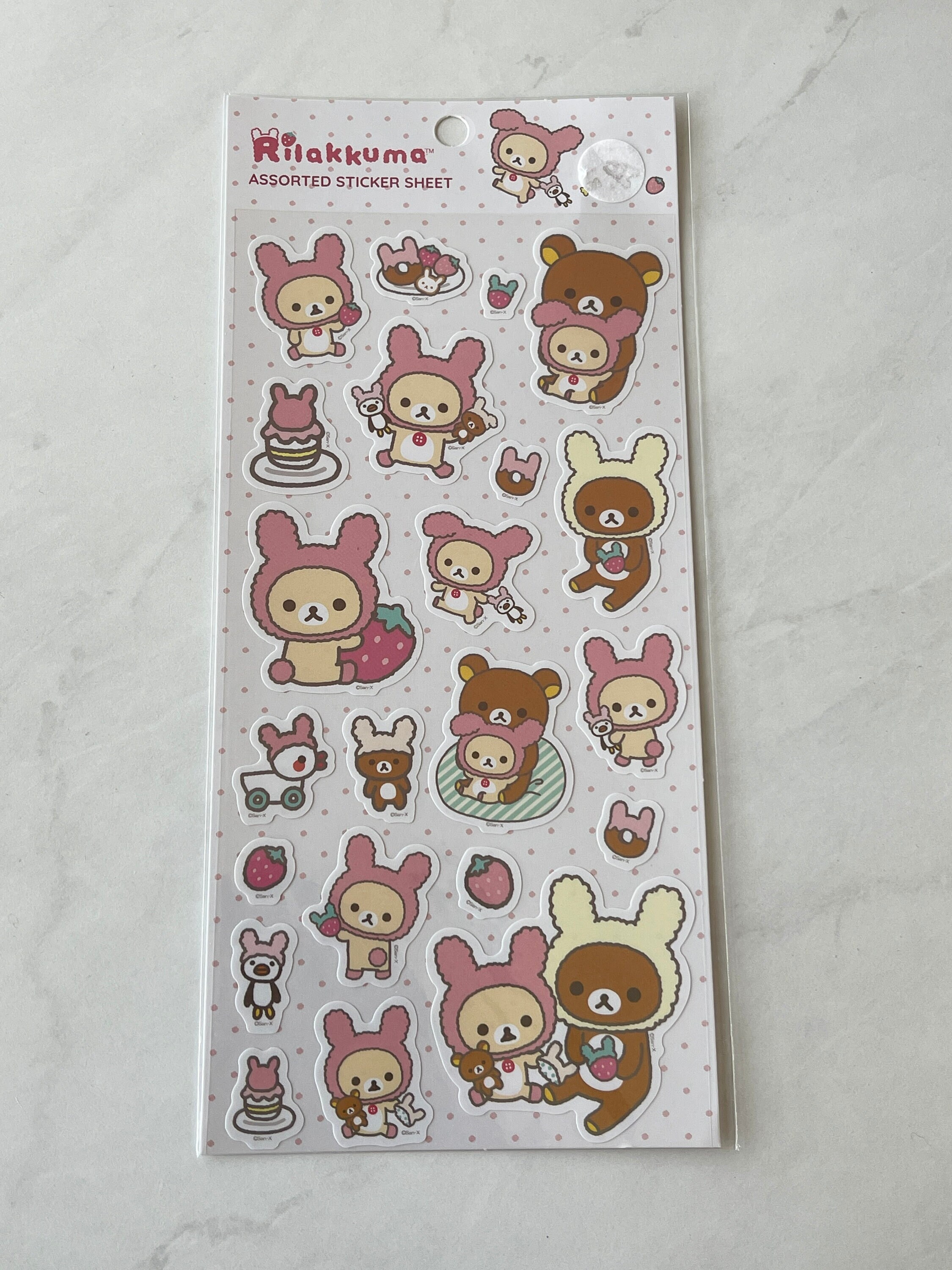 Daiso Rilakkuma Sticker Sheet - Etsy