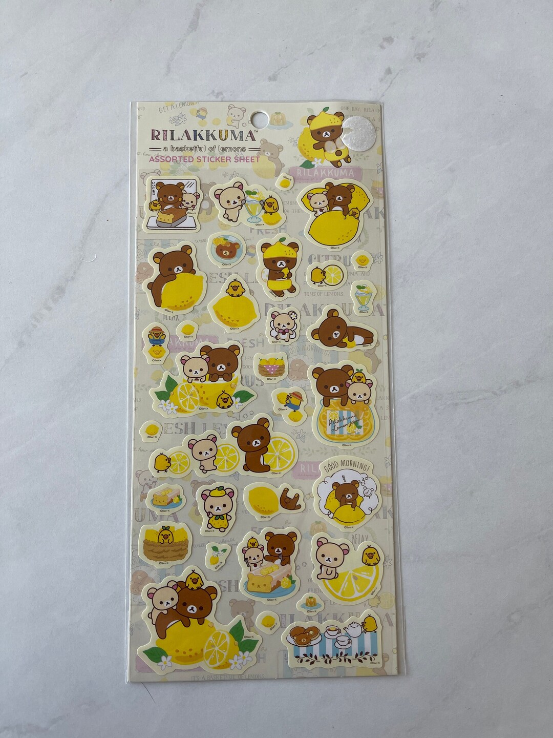 C13 Daiso Rilakkuma Lemon Sticker Sheet - Etsy