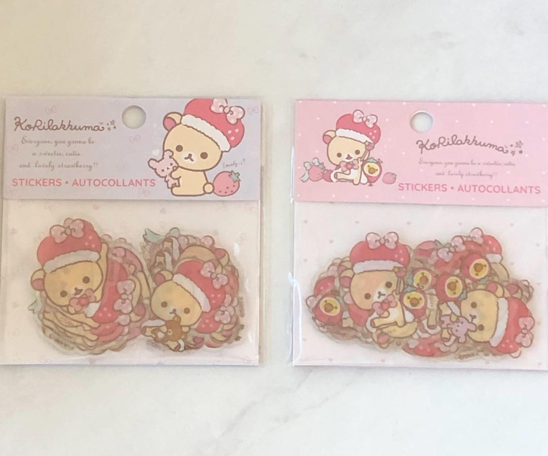 2024 Korilakkuma Strawberry Sticker Flakes - Etsy