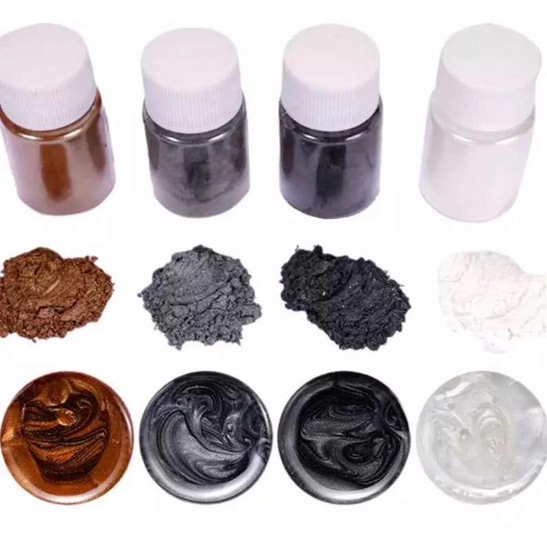 Resin Powder Pigment 10g Jar Set of 4 | Etsy