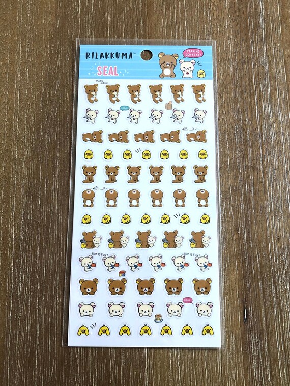 Rilakkuma and Korilakkuma sticker sheet x Craft Supplies & Tools Paper ...