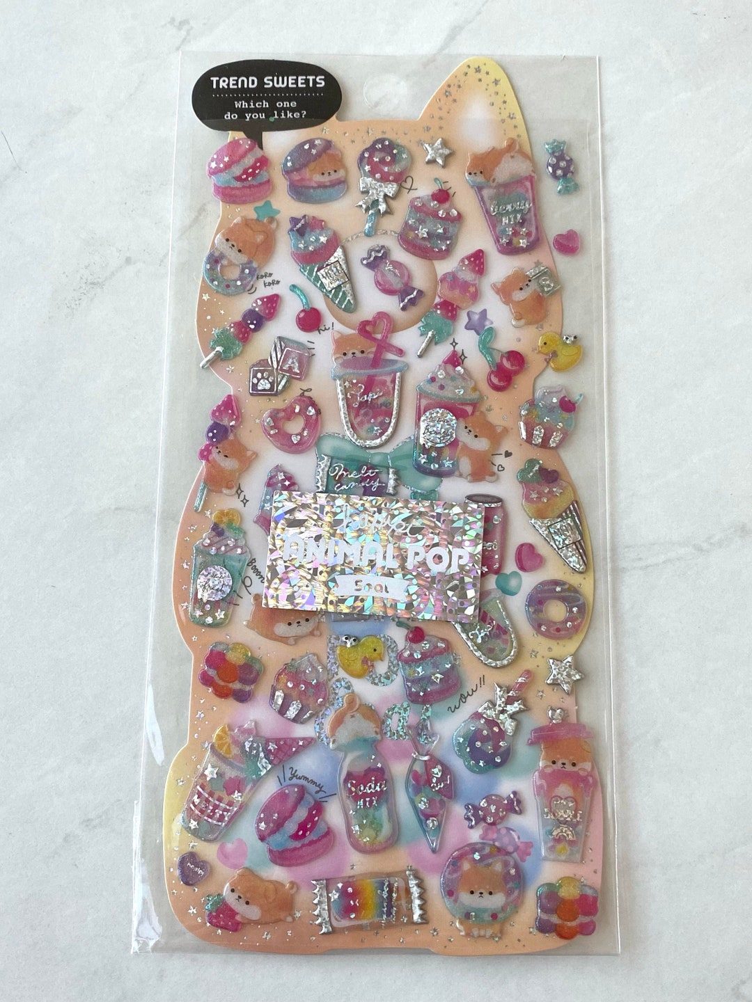 Orange Trend Sweets Holographic Sticker Sheet - Etsy