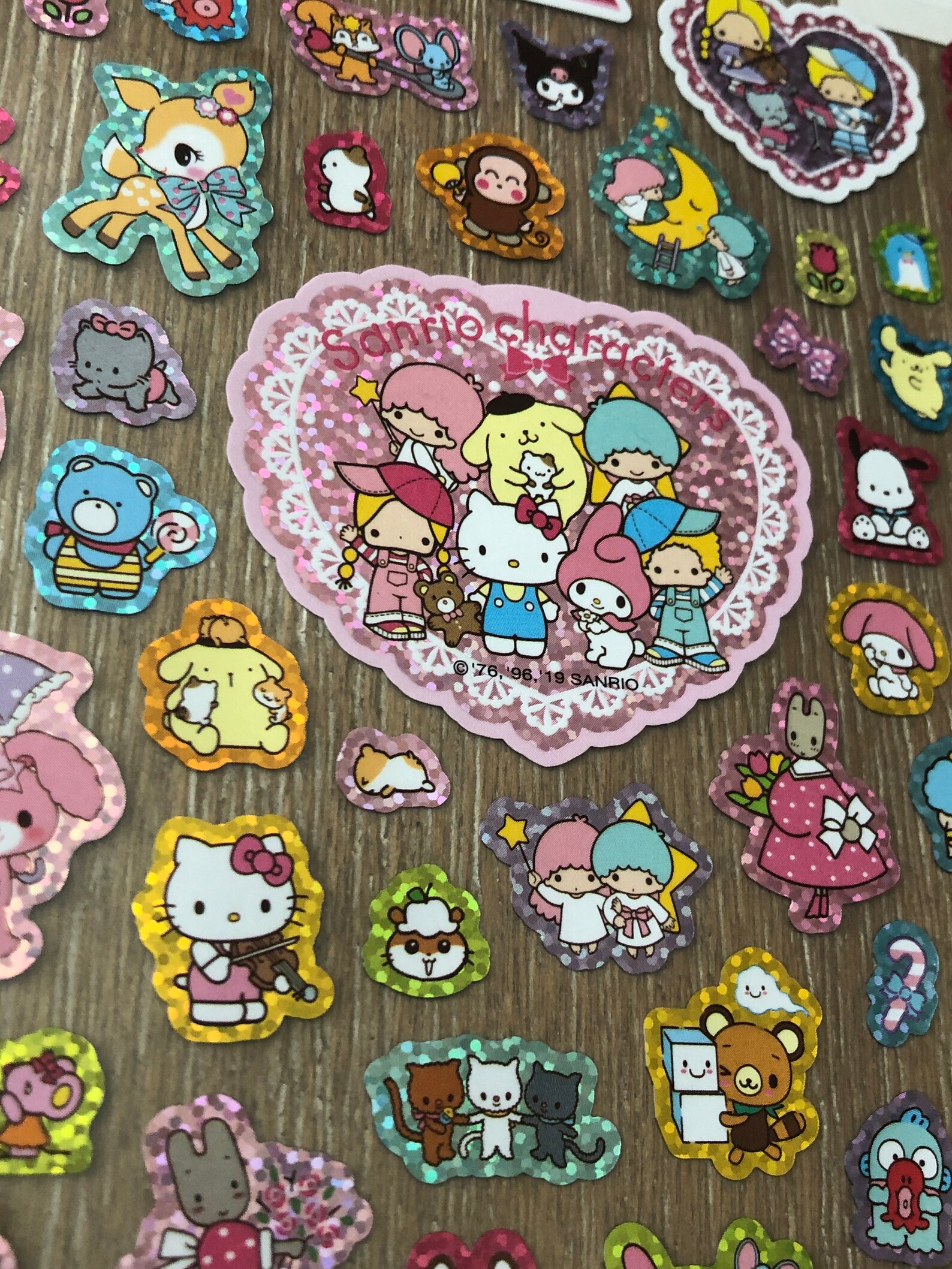 Sanrio Characters Holographic Sticker Sheet - Etsy