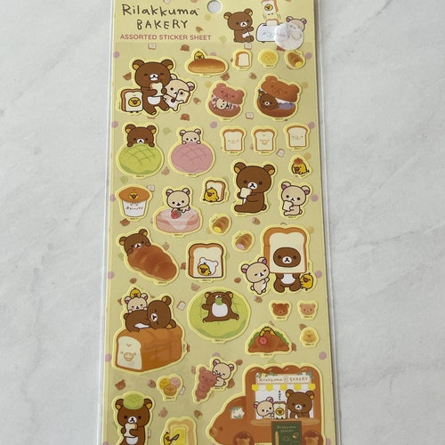 Rilakkuma Strawberry Daiso Sticker Sheet - Etsy