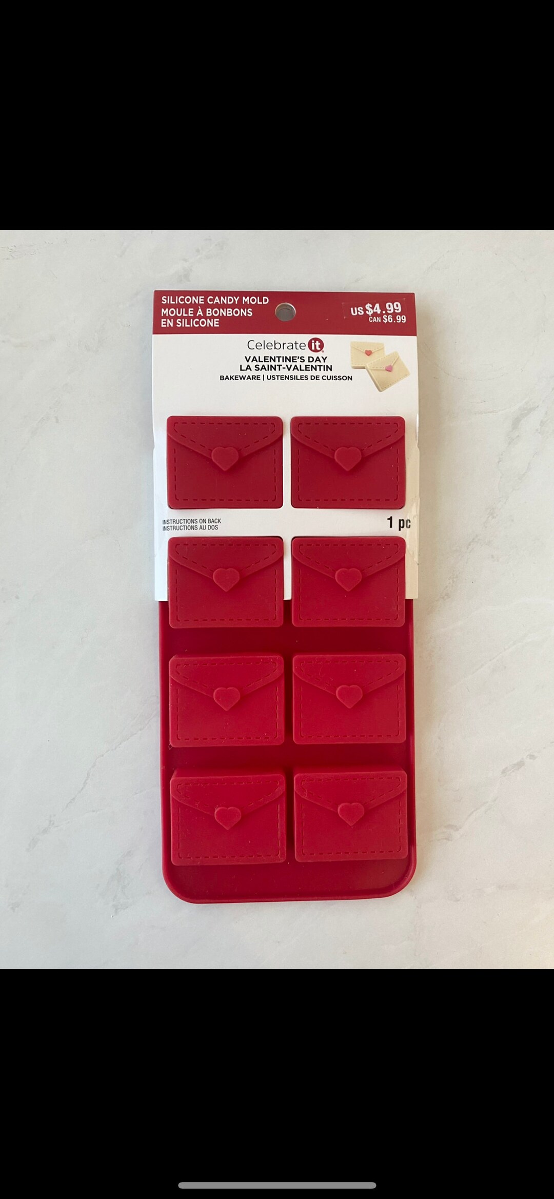 Michaels Store Valentine's Day Envelope With Heart Silicone Mold - Etsy