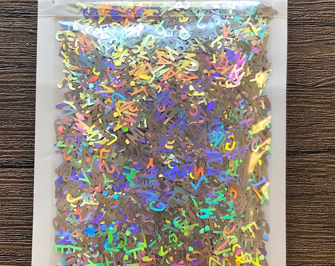 10g Pack of Laser Cut Letters Silver - Etsy