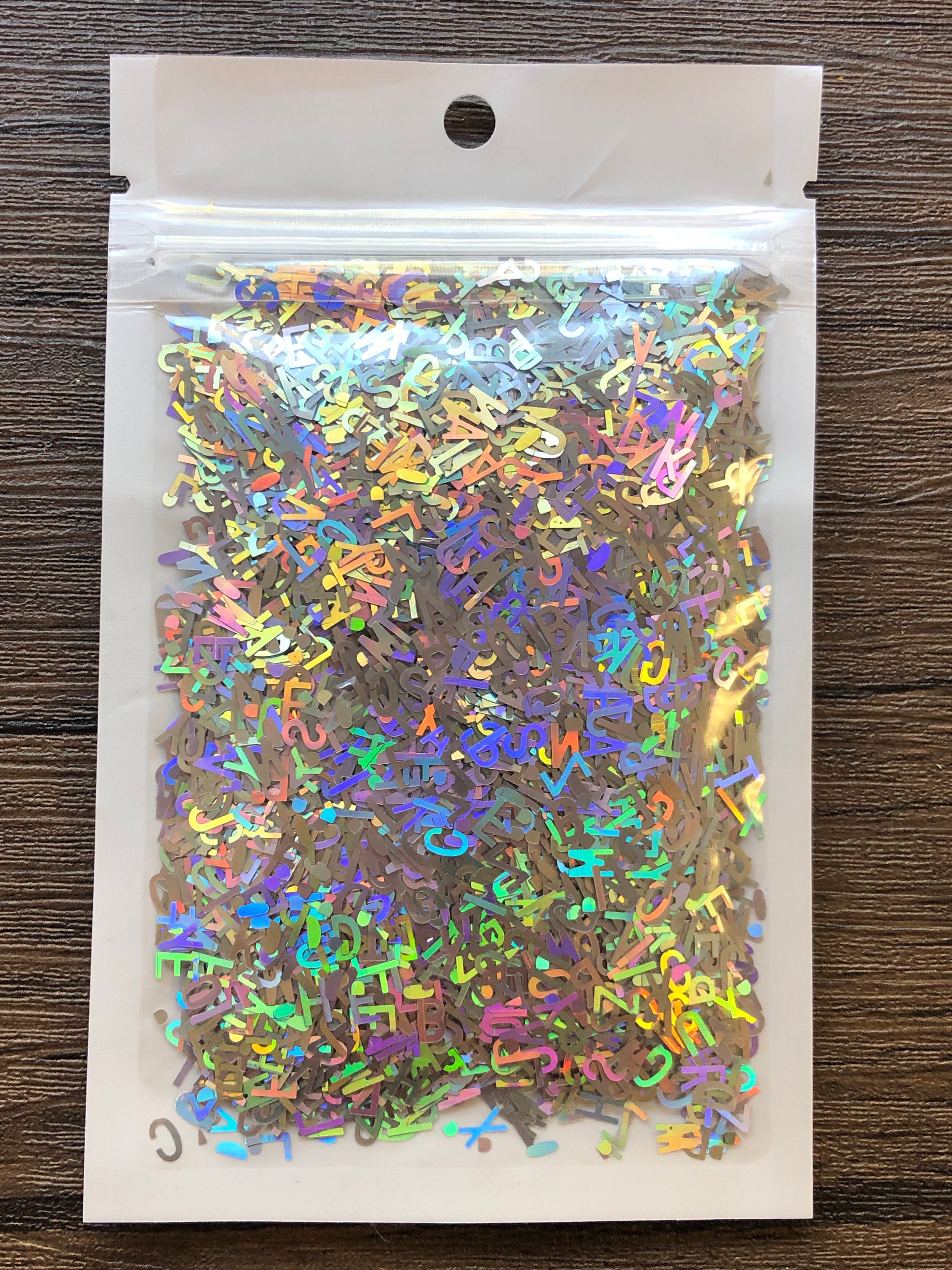 10g Pack of Laser Cut Letters Silver - Etsy