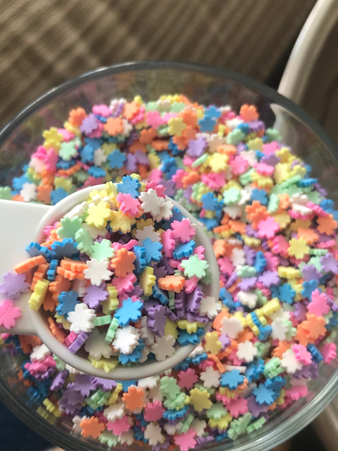 17 and 100 Clay Sakura Cherry Blossom Embellishments 5g | Etsy