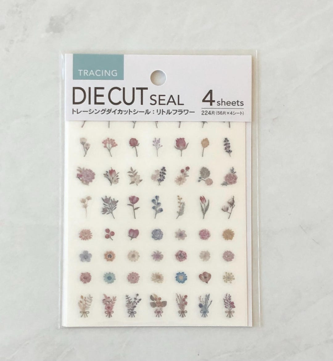 E58 Tracing Die Cut Seal Flower Sheets - Etsy