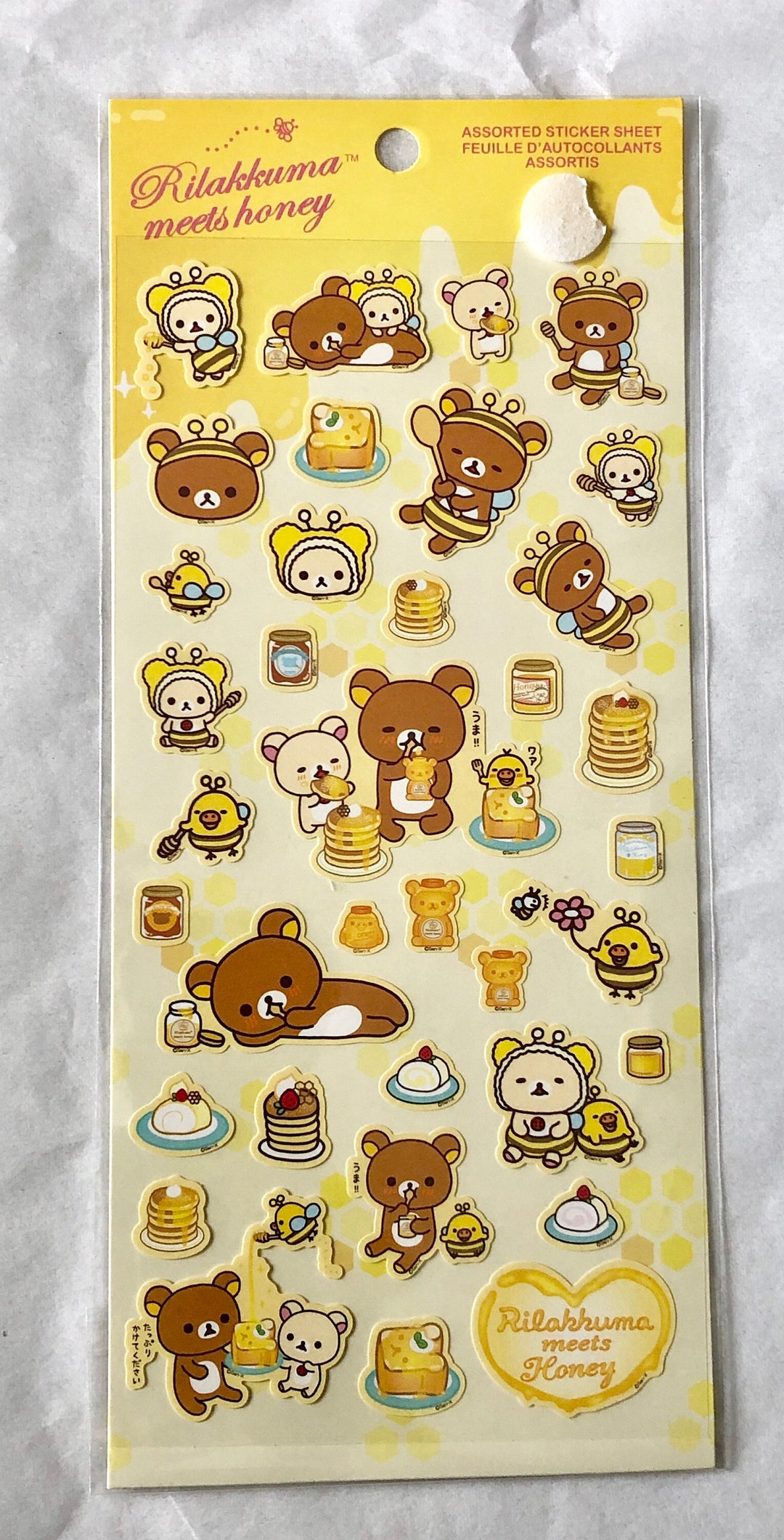 C24 X Rilakkuma Meets Honey Sticker Sheet - Etsy