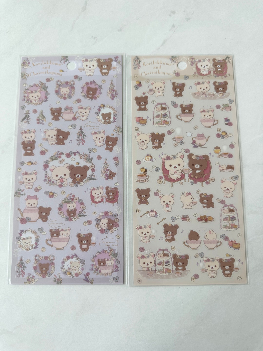 2023 Korilakkuma Chairoikoguma Sticker Sheet - Etsy