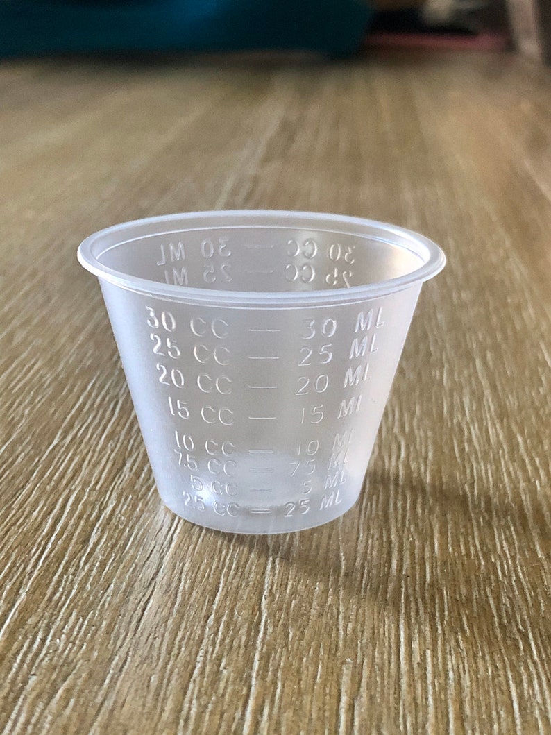 Disposable Medicine Measuring Cup X100 - Etsy