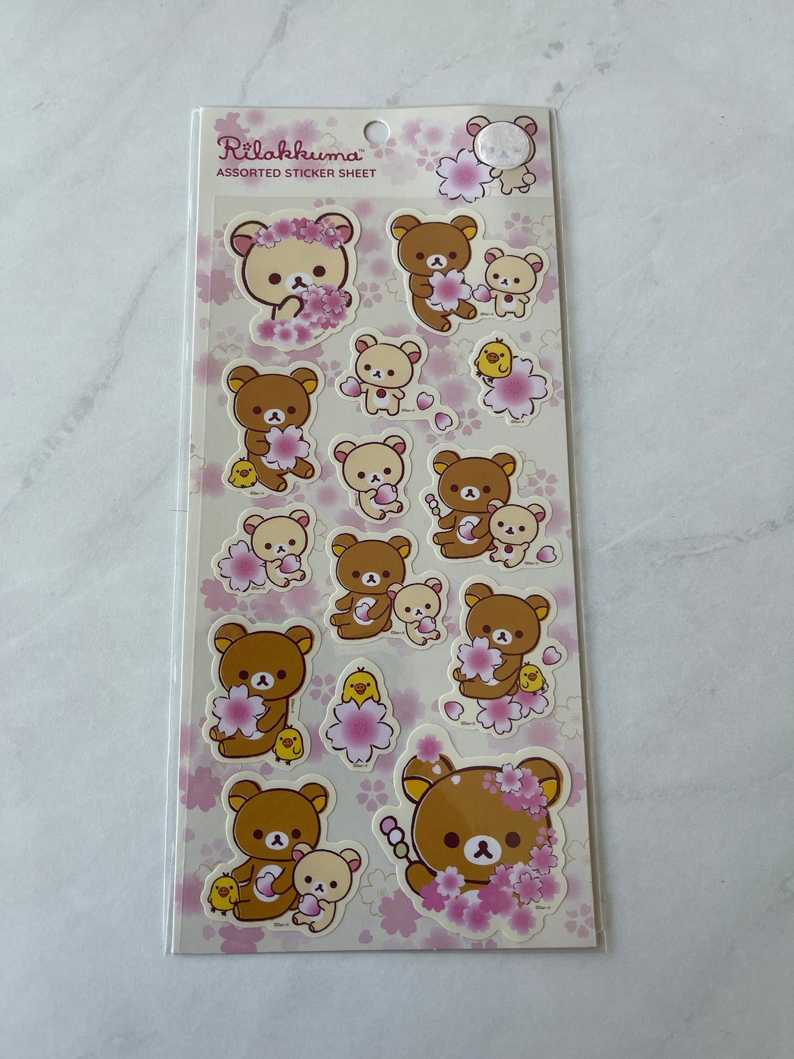 C23 Daiso Rilakkuma Sakura Cherry Blossom Sticker Sheet - Etsy