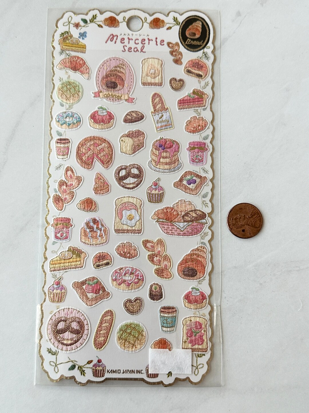 Mercerie Seal Bread Sticker Sheet - Etsy
