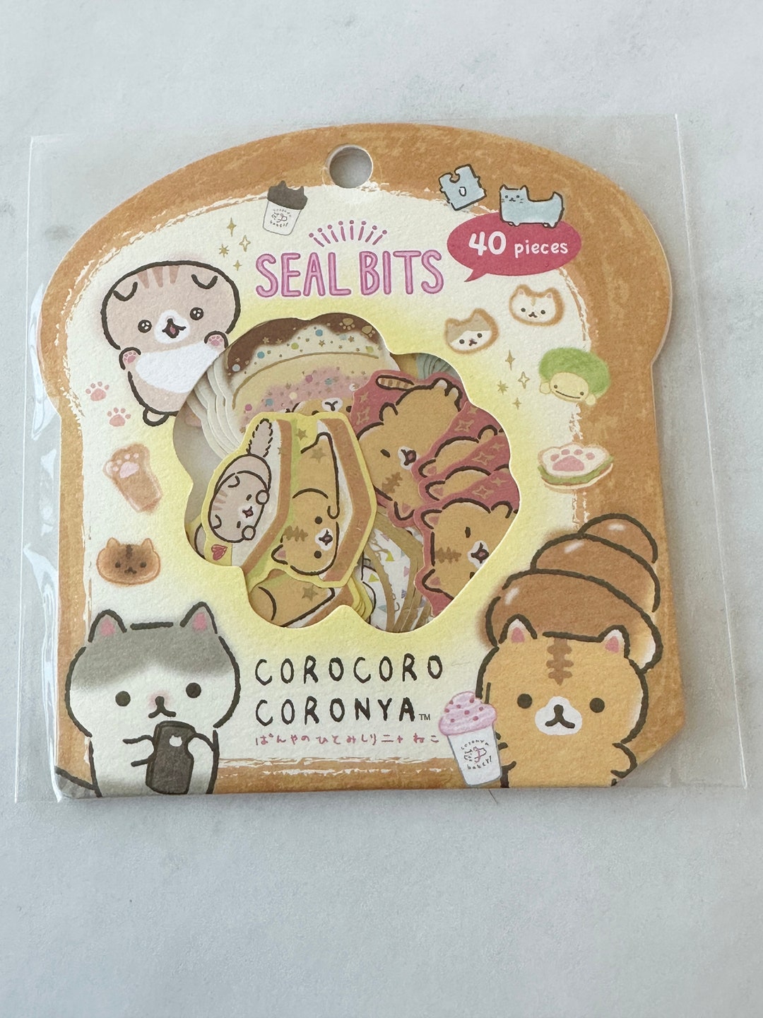 Y32 Seal Bits Sticker Flakes Paper With Gold Accents - Etsy