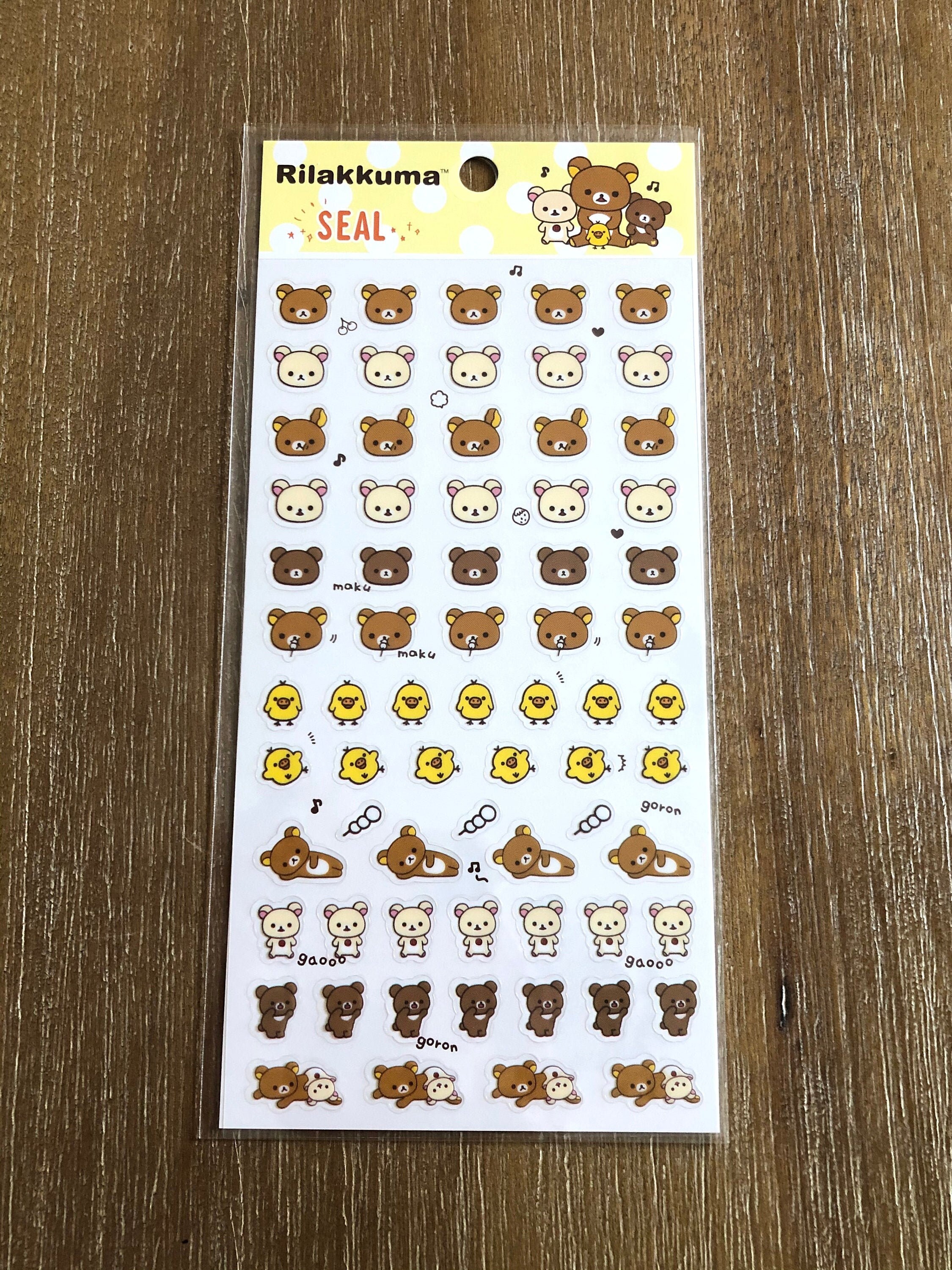 Rilakkuma and Korilakkuma sticker sheet x Craft Supplies & Tools Paper ...