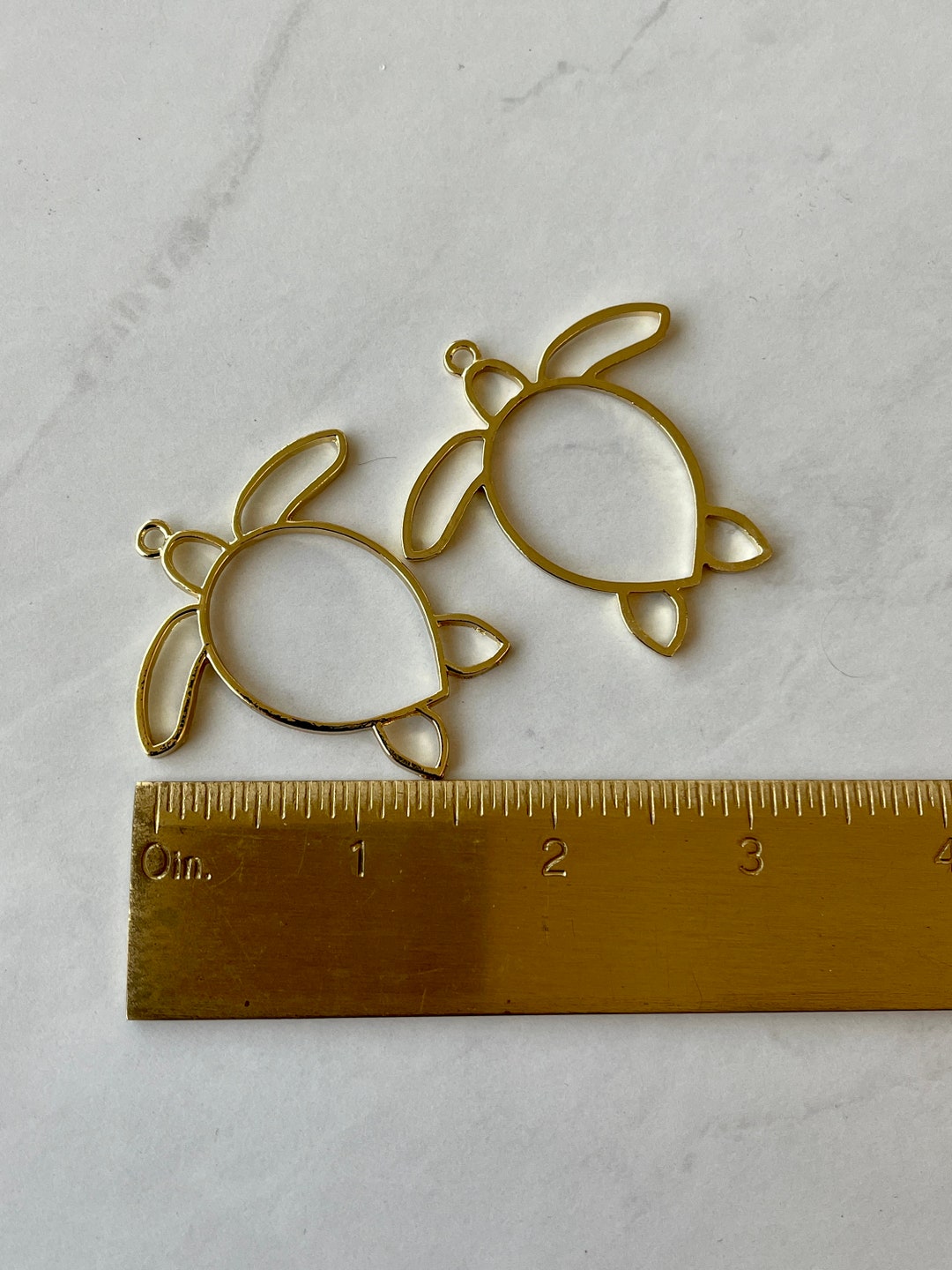 Open Bezel Gold Turtle - Etsy