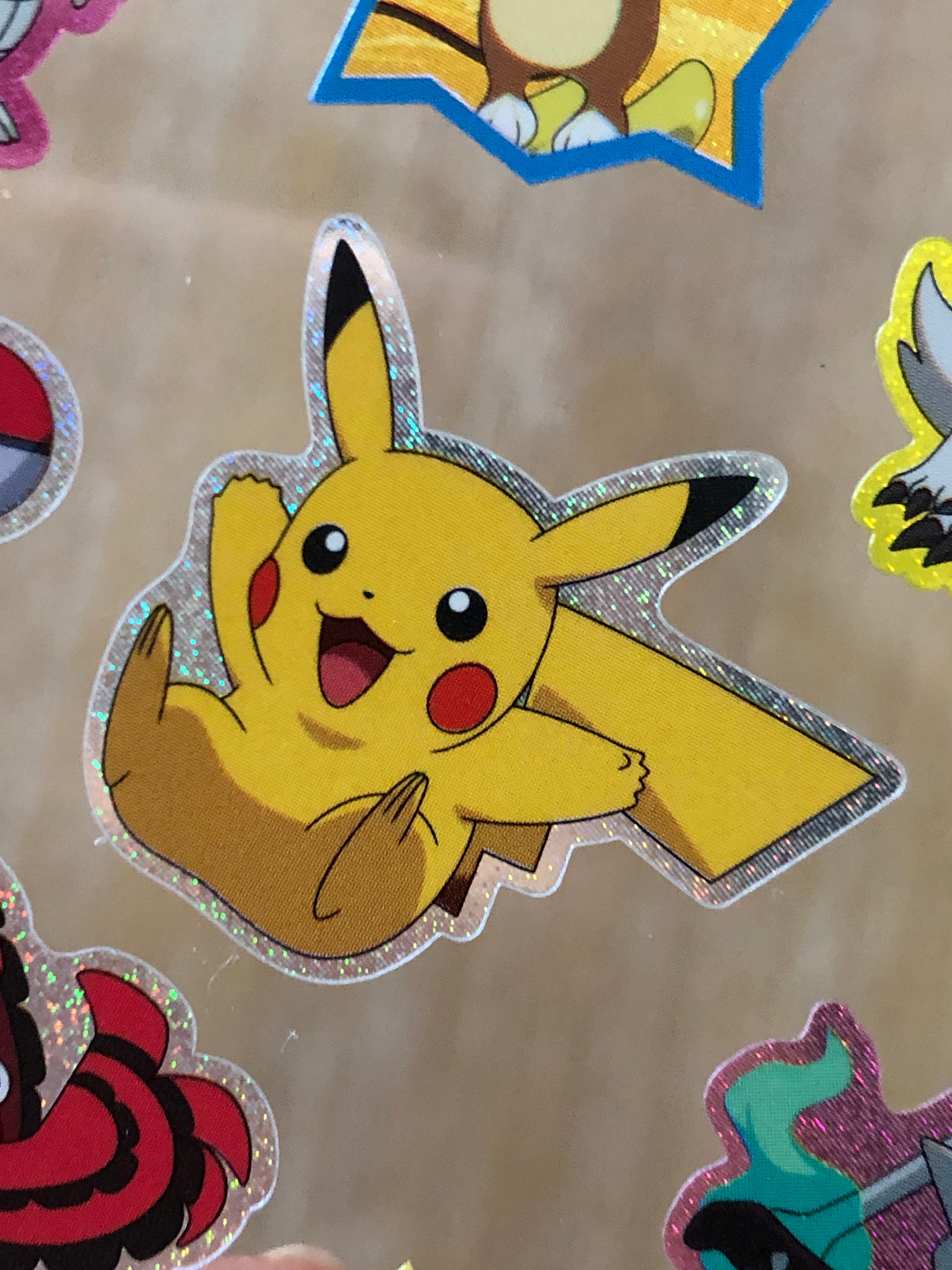X Pokemon Holographic Sticker Sheet Pikachu - Etsy