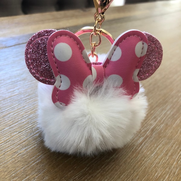 Minnie Mouse Key Chain - Etsy