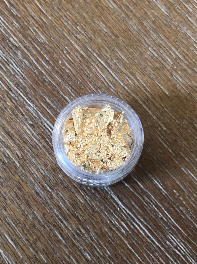 Gold or Silver Flake Foil Sheet | Etsy