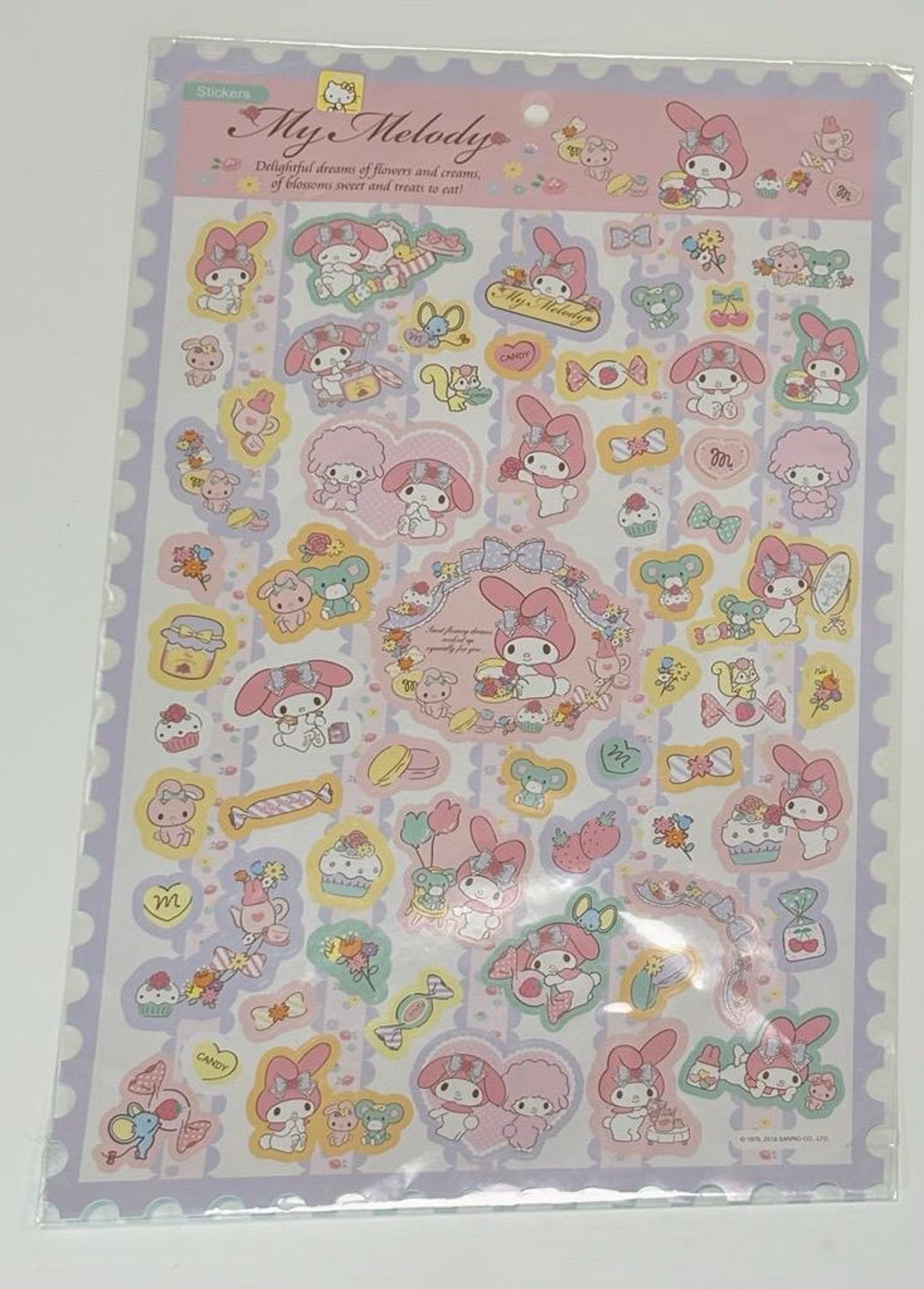 D 2018 My Melody Large Sticker Sheet - Etsy