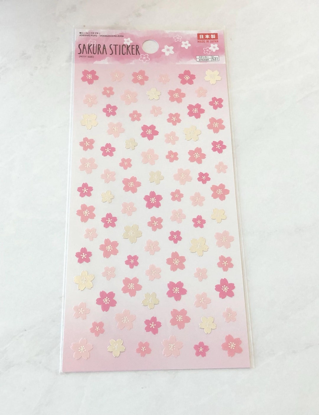 B38 Cherry Blossom Sakura Sticker Sheet - Etsy