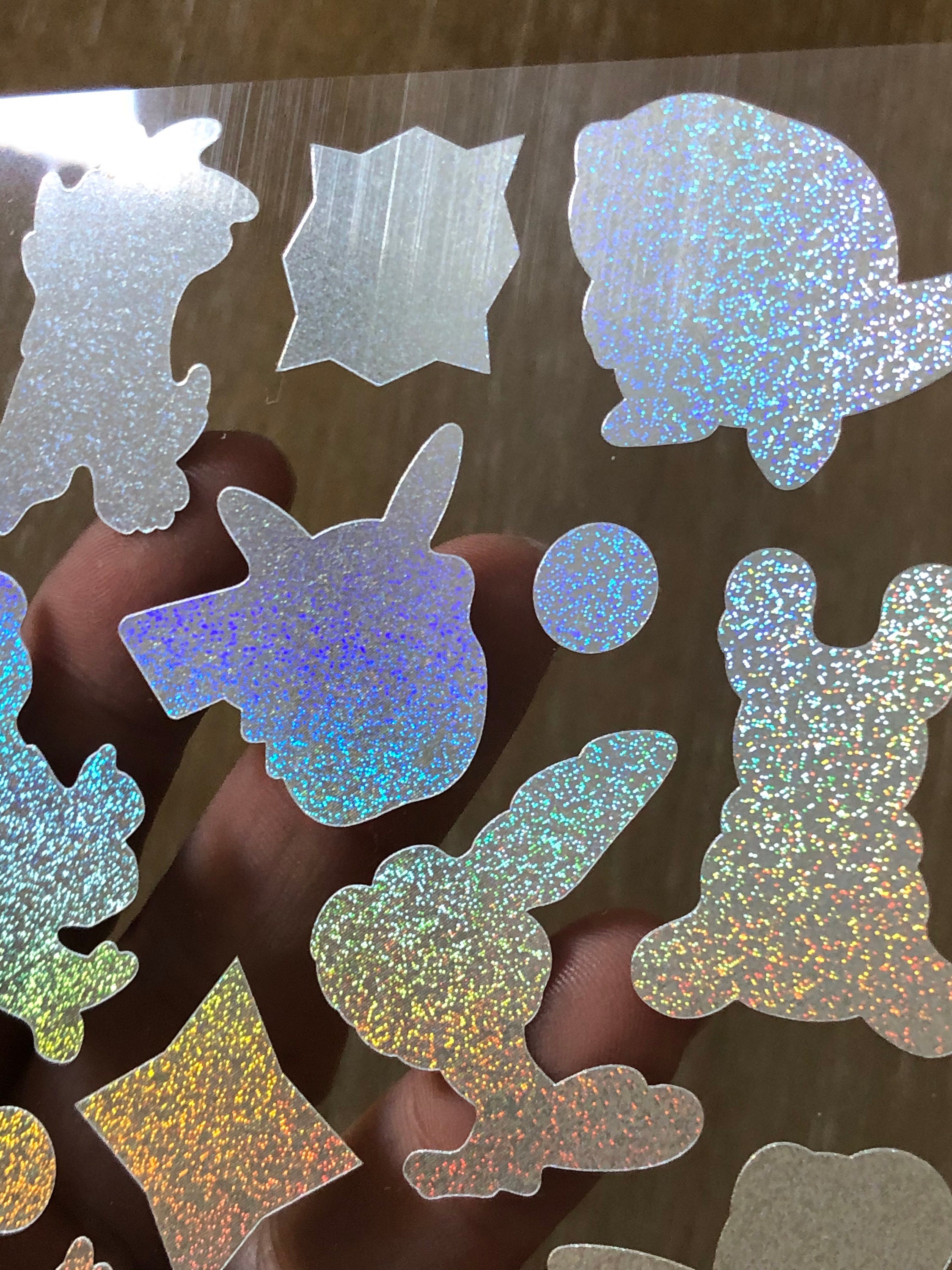 X Pokemon Holographic Sticker Sheet Pikachu - Etsy