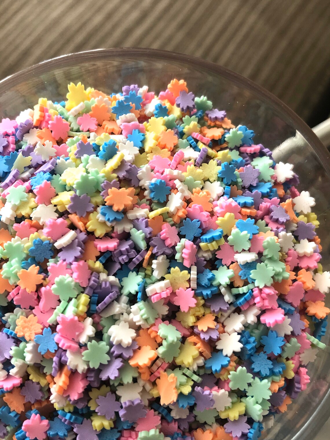 17# and 100# Clay Sakura Cherry Blossom Embellishments 5g - Etsy