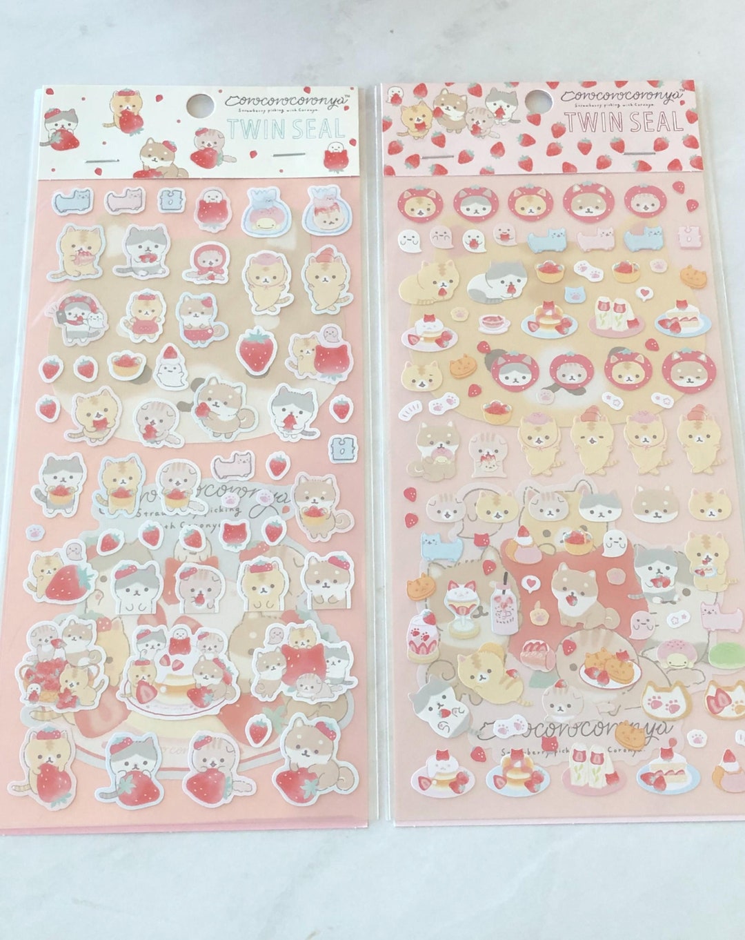 B57-B58 2021 Corocoro Strawberry Sticker Sheet Clear - Etsy